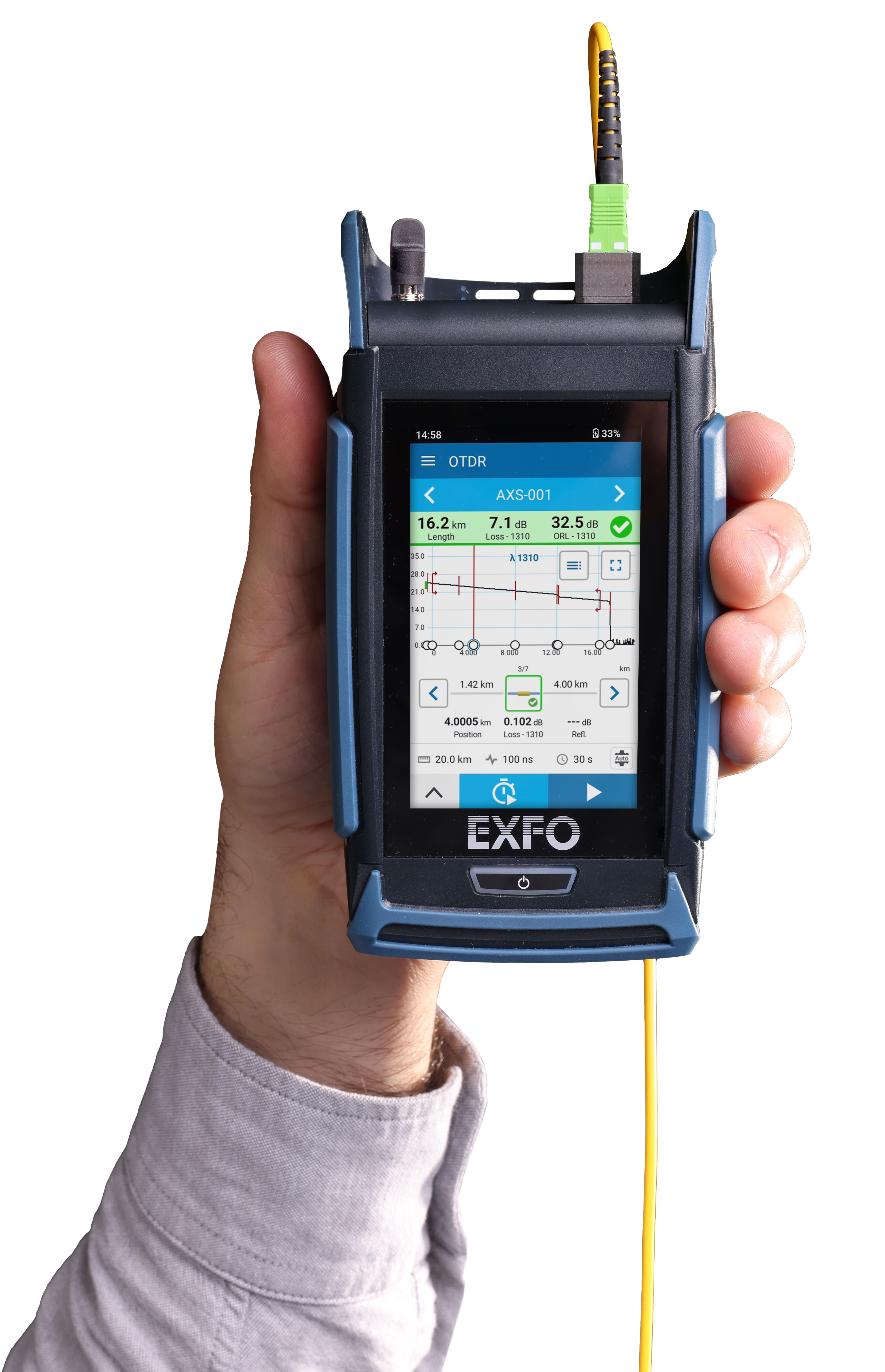 EXFO AXS-130 mini-OTDR | PROFiber Networking